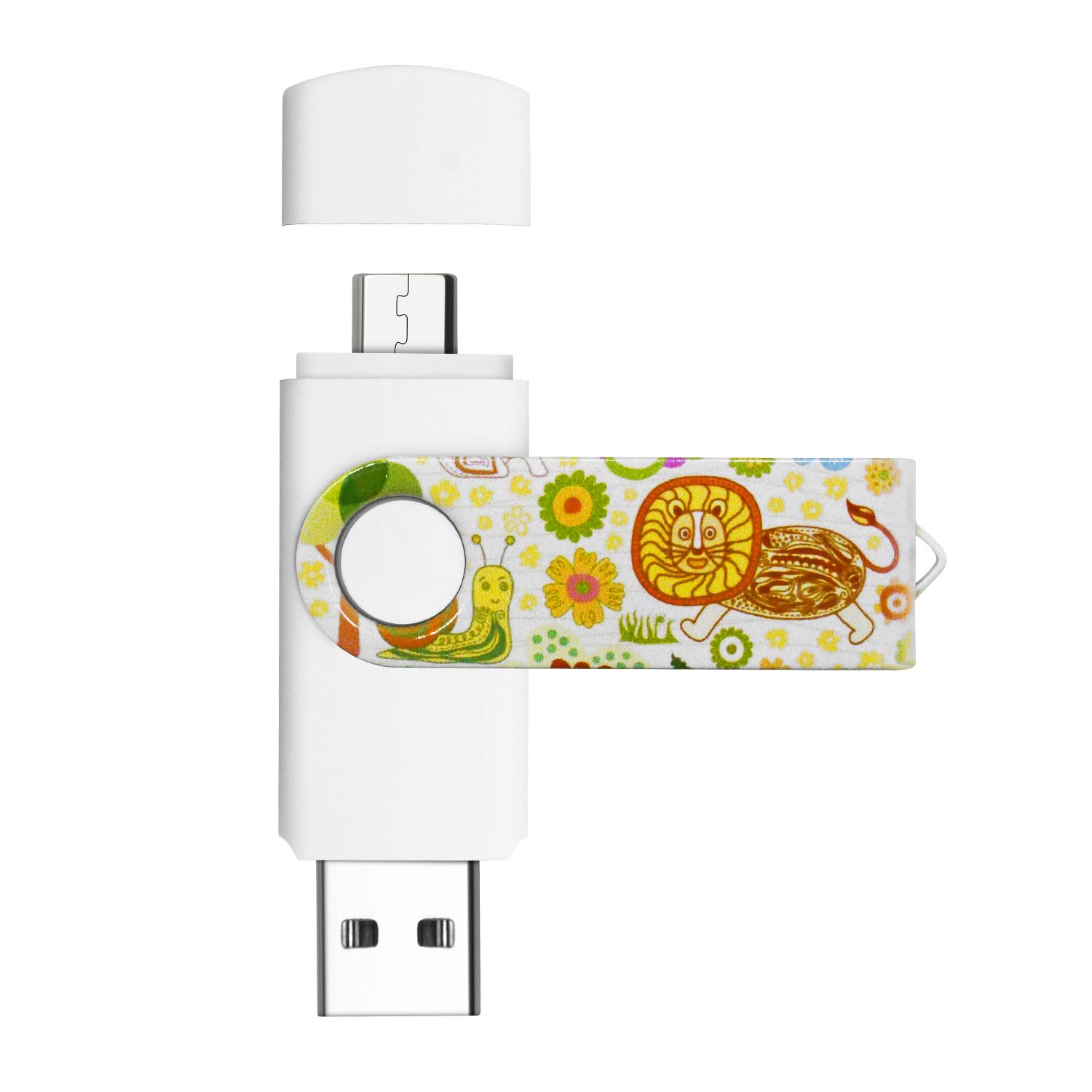 Vatapo 2 in 1 128GB Flash Drive/ Photo Stick for Android Phones&Tablets,PC.Photo Stick for Samsung Galaxy S7/S6/S5/S4/S3/Note5/4/3/2,A7/A8/A9,C5/C7 etc.(for Micro &USB A Port)