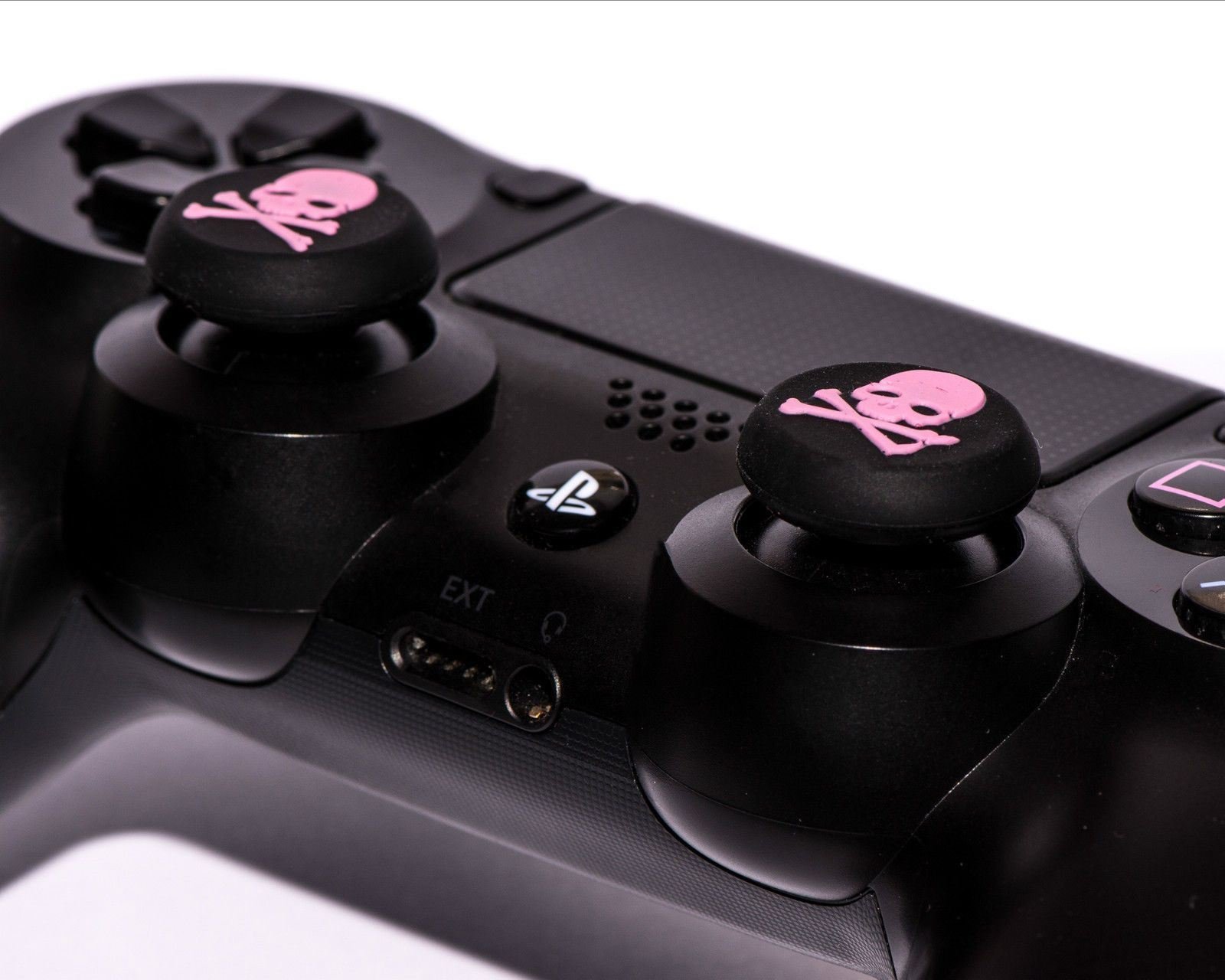 Thumbstick Thumb Grip Stick Silicone Cap Cover Joystick Grips for PS4 PS3 PS2 PS4 Pro Slim Xbox One Xbox One Slim Xbox One Elite Xbox 360 Controller Pink Skull Color