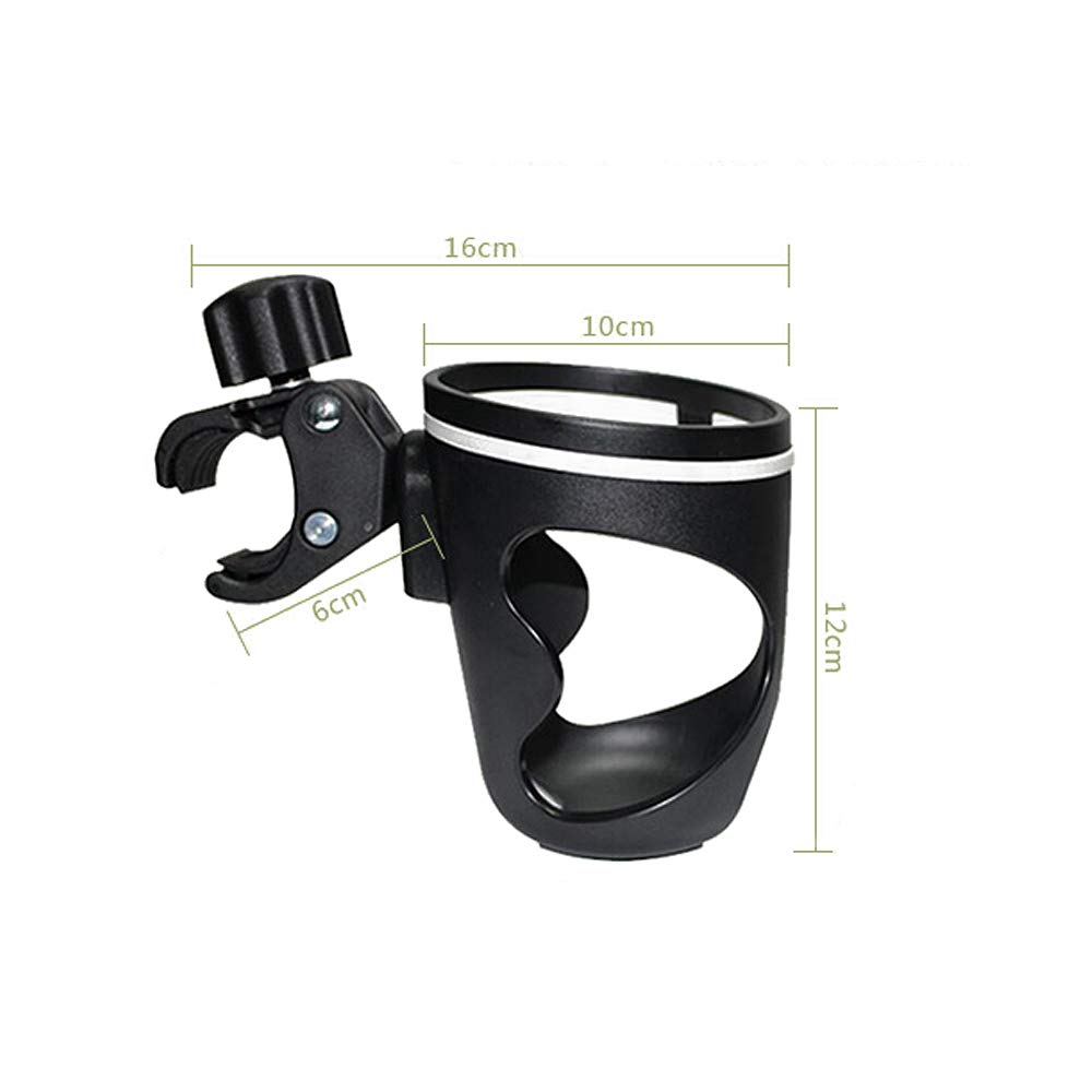 Universal Cup Holder, Twoworld 360 Degree Rotation Stroller Bottle Holders, Free Hanging Direction Cup Holder for Stroller, Bicycle, Wheelchair, Motorcycle 2 Pack