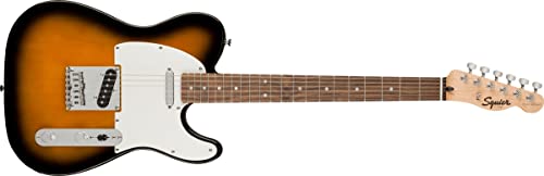 Squier Bullet Telecaster SS Electric Guitar, with 2-Year Warranty, Brown Sunburst, Laurel Fingerboard