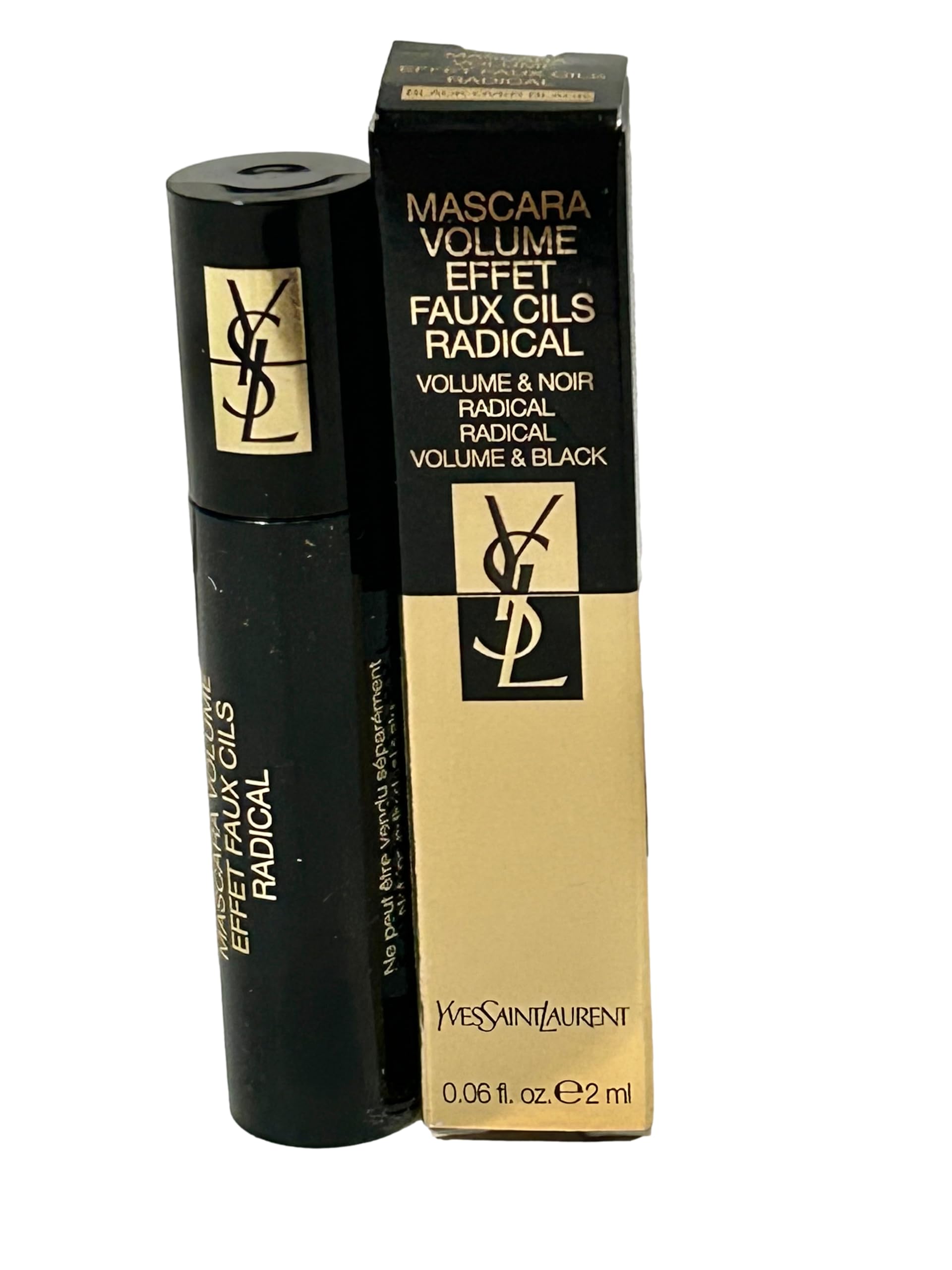 Yves Saint Laurent YSL Mascara Volume Effet Radical Noir Black- MINI TRAVEL SIZE - SMALL 2 ML 0.06 FL OZ