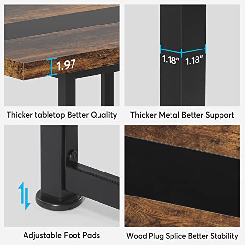 Tribesigns 6FT Conference Table, 71 in Meeting Table, Rectangular Seminar Table, Modern Conferernce Room Table, Large Computer Desk for Office, Boardroom, Meeting Room