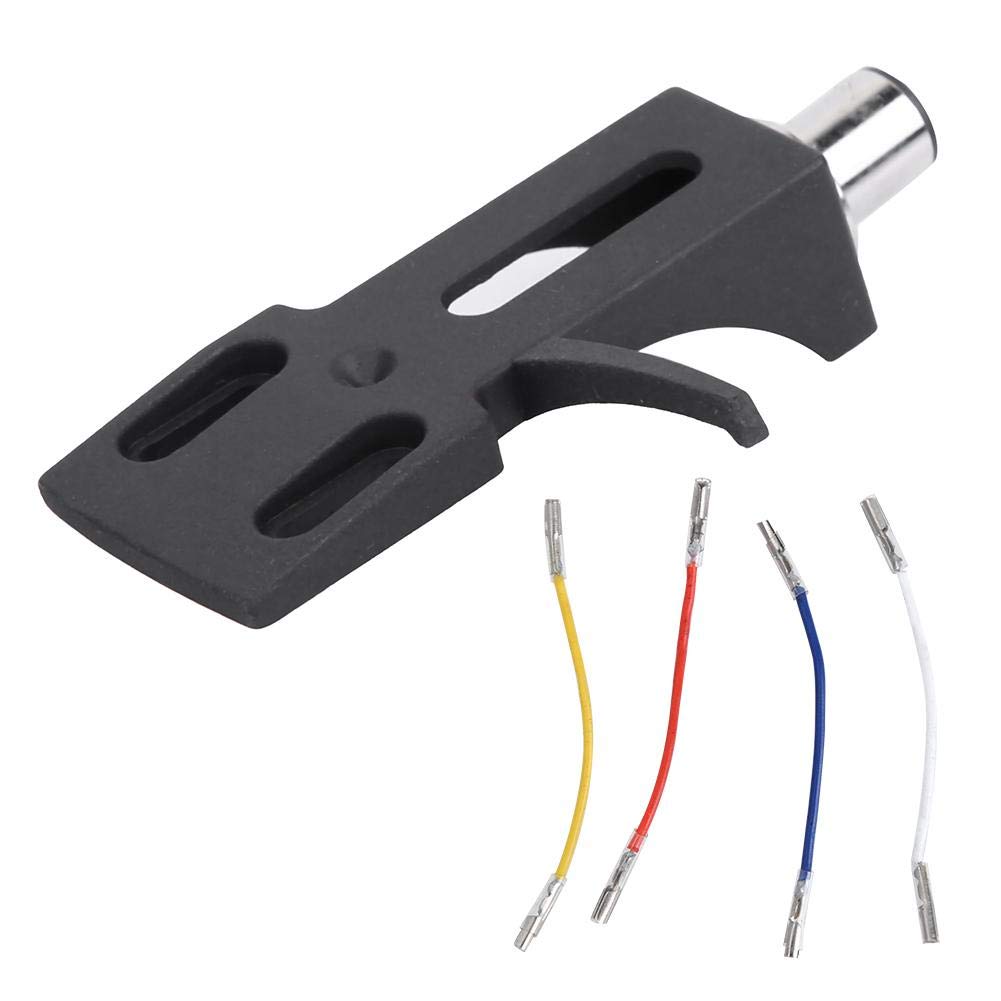 Universal Record Player Headshell Phonograph Turntable Replacement Headshell with 4pcs Wires for Record Player