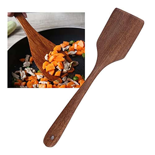 VTOSEN Wooden Spoon Exquisite Textured Lightweight Cooking Spatula & Paddle Set,Wooden Spoons for Cooking, Kitchen Supplies, Gift for Kitchen(33.5CM)