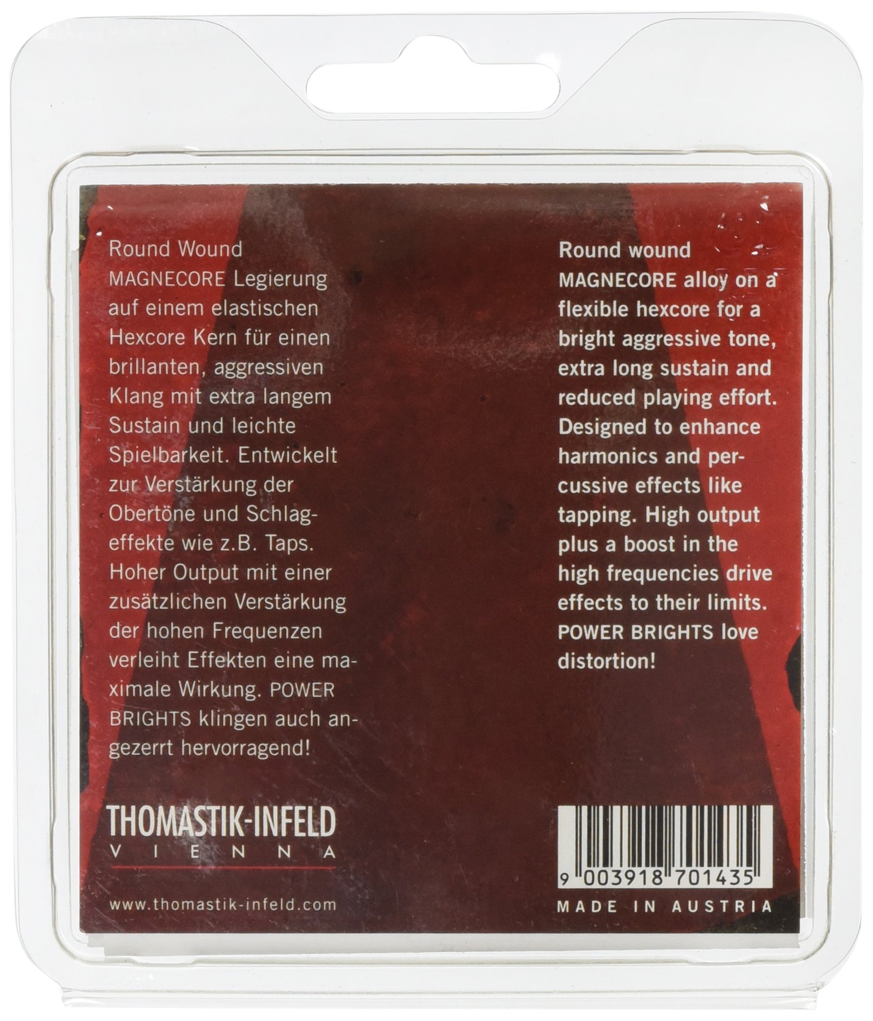 Thomastik-Infeld RP109 Electric Guitar Strings: Power-Brights 6 String Heavy Bottom Set E, B, G, D, A, E