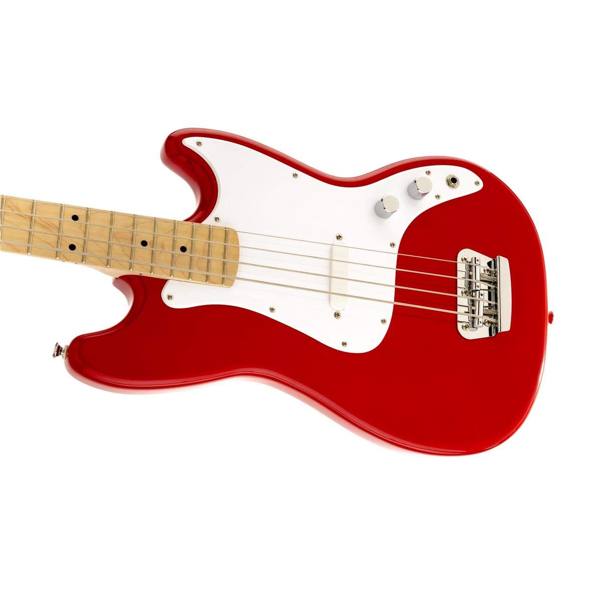 Squier Bullet Bronco Bass, Torino Red, Maple Fingerboard