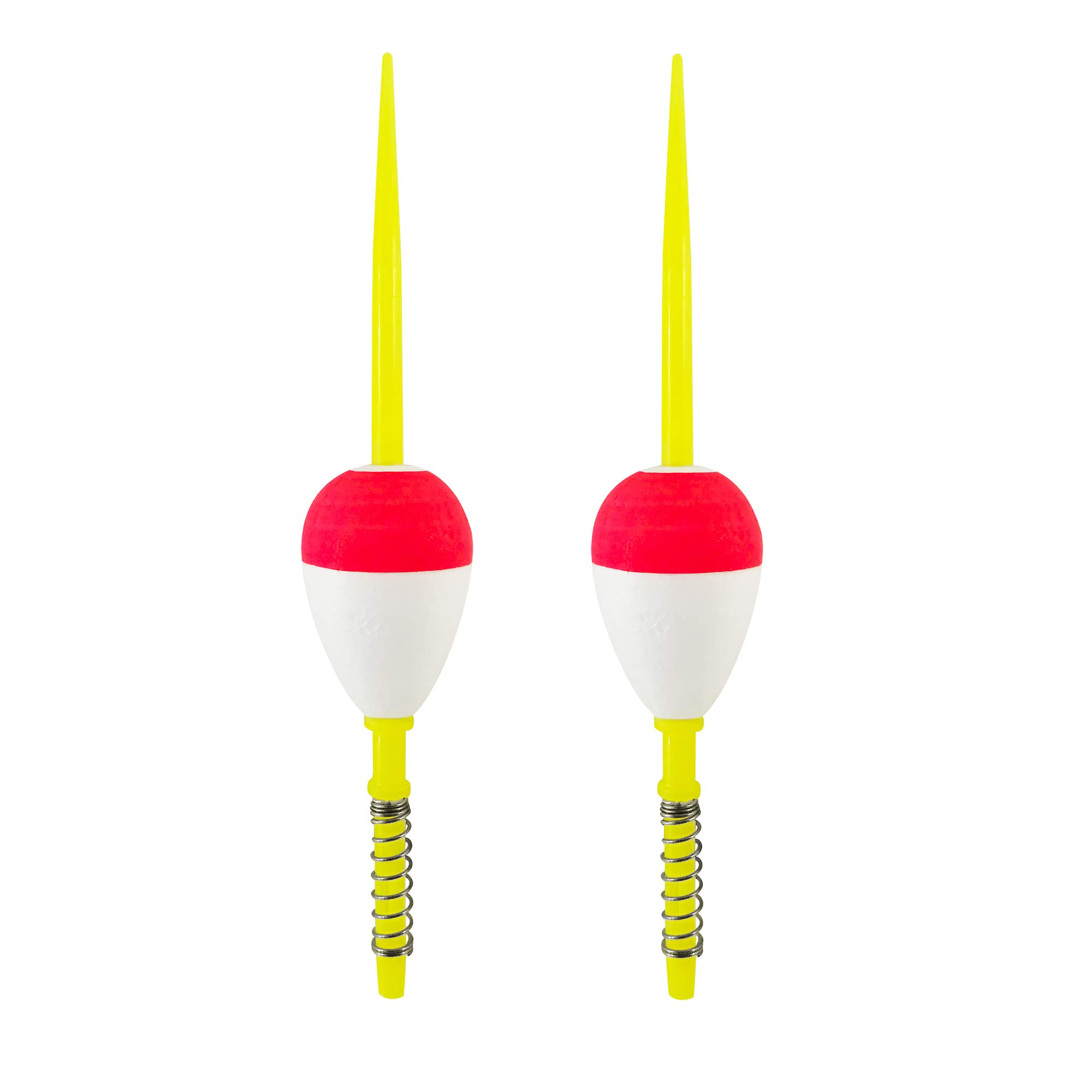 Thill Fish'N Foam Float Classic Fishing Bobber, Pearl/Oval Floats, Fishing Gear and Accessories, 2 Pack, 1 1/2", Pearl/Oval Spring-Stick