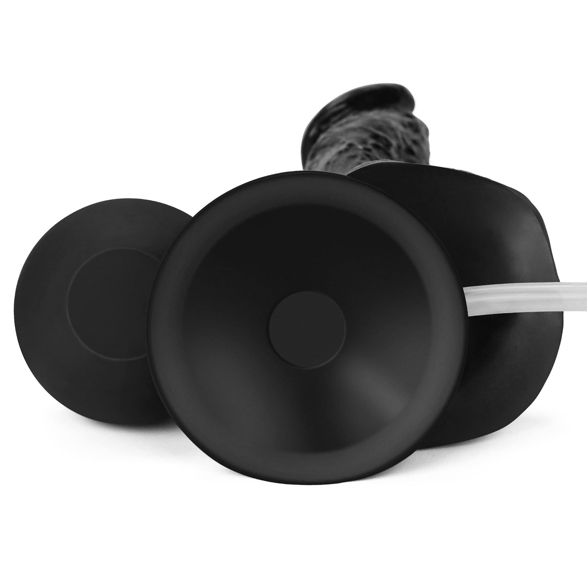 Squirting Dildo Black Dildo, lovetoy 11" Realistic Squirting Dildo Ejaculating Dildo with Enema Bulb Removable, Adult Sex Toy Big Anal Dildo Strap on Thick Huge Large Dildo Suction Cup Dildo Butt Plug