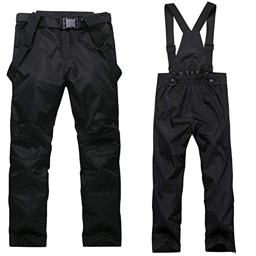 VEROMAN Snowboard Ski Jacket and Pants High Waterproof Windproof Breathable Unisex (White X Black, XL)