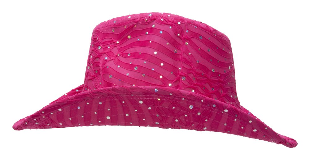 TopHeadwear Glitter Sequin Trim Cowboy Hat, Black