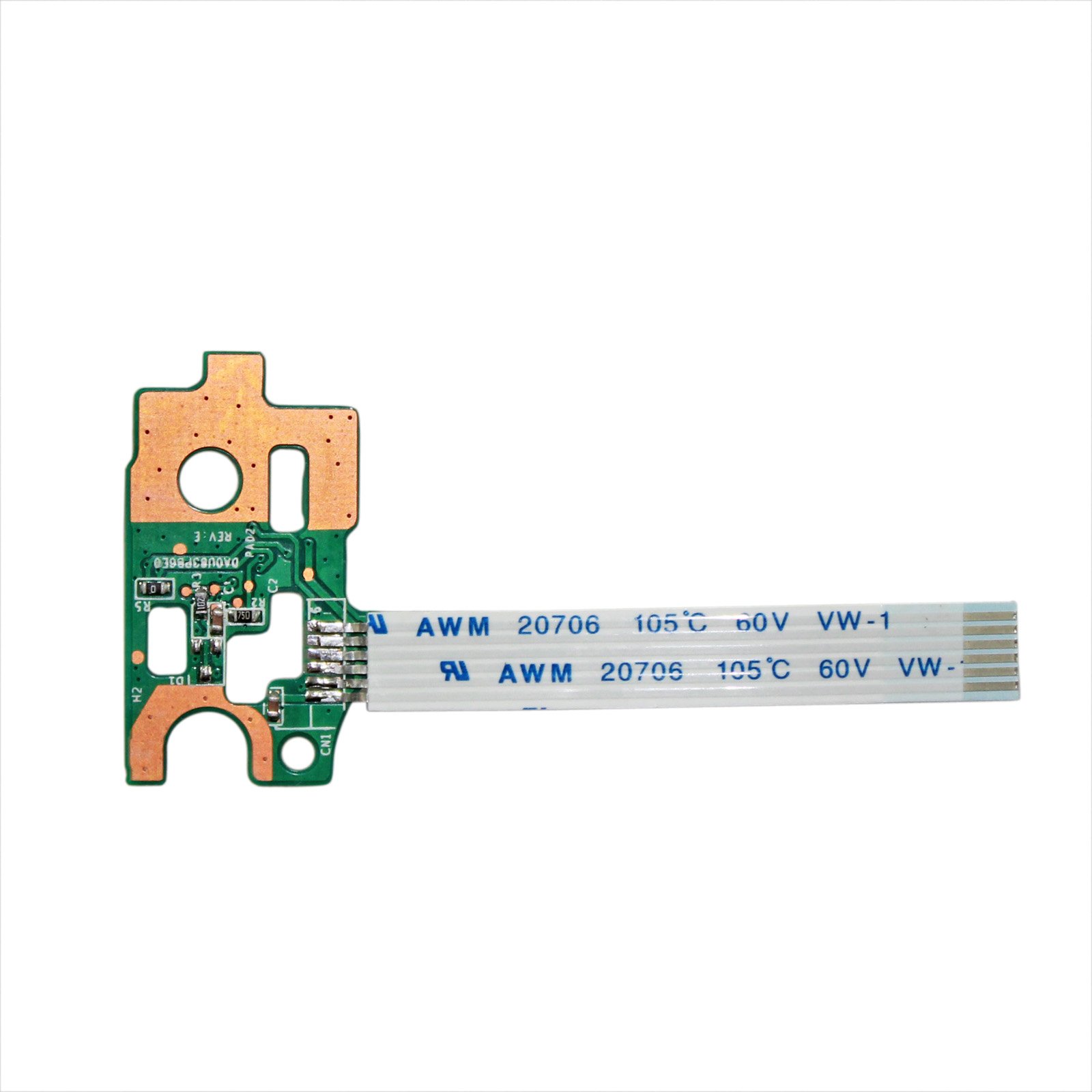 Zahara Power Switch Button Board with Ribbon Cable Replacement for HP Pavilion 14-N DA0U83PB6E0 15-N 732076-001 15-F 776780-001 15-f023wm 15-f024wm 15-f027ca 15-f033wm 15-f039wm 15-f048ca 15-f059wm
