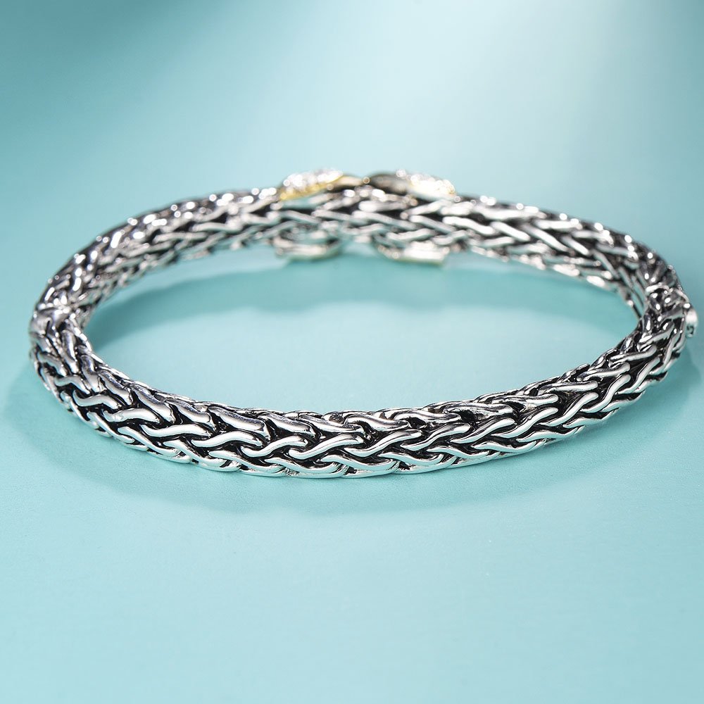 UNY JEWEL Fashion Brand Hardy jewelry Foxtail Chain Wire Cross Vintage Bangle Elegant Beautiful