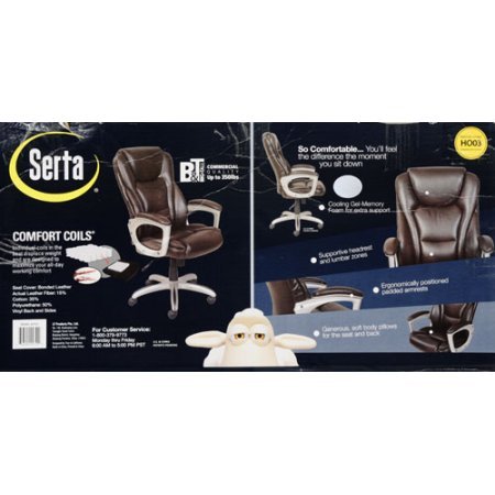 Serta Big and Tall Bonded Leather Office Chair