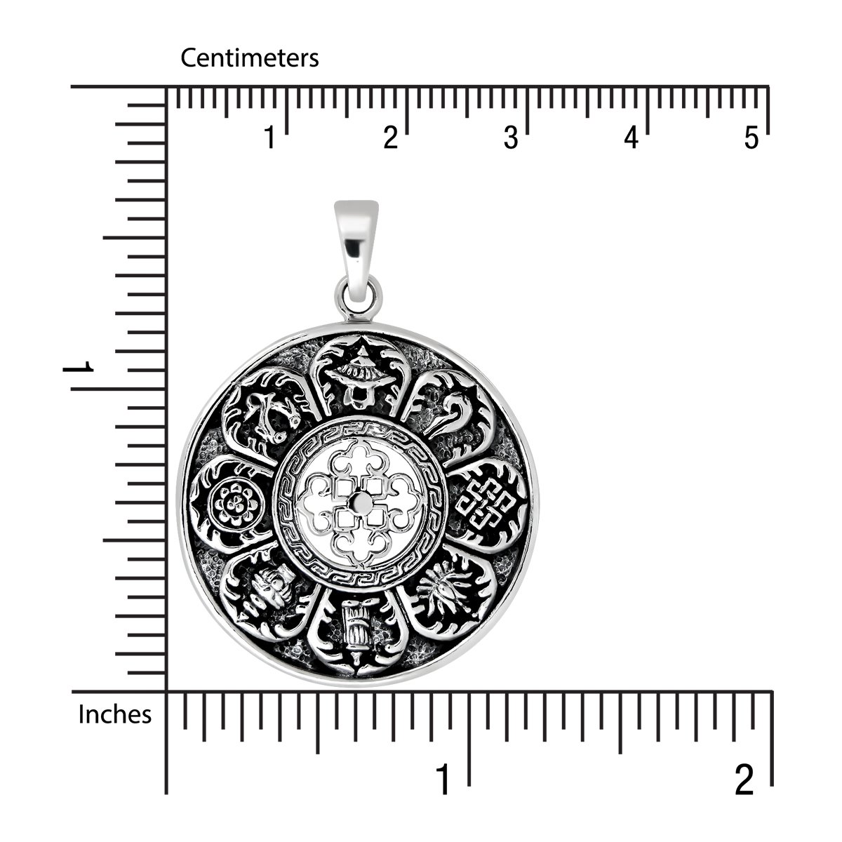 WithLoveSilver 925 Sterling Silver Buddha Tibet Amulet Tibetan Pendant