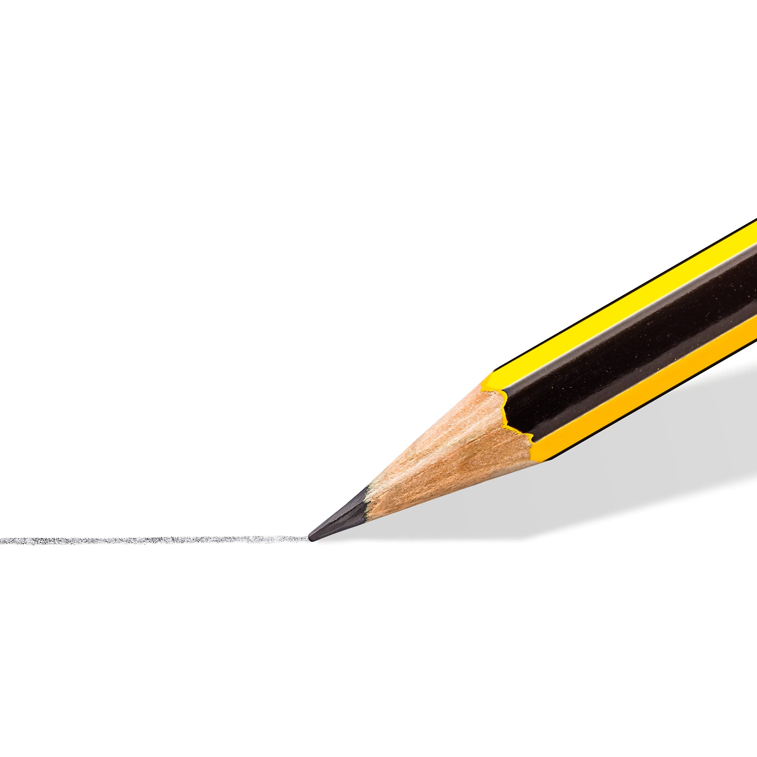 STAEDTLER 122-HB Noris Graphite Pencils with Eraser-Tip - HB (Box of 12)