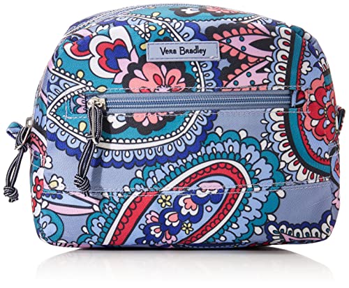 Vera Bradley Women's Lighten Up Medium Cosmetic Makeup Organizer Bag, Kona Paisley, One Size