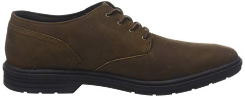 Timberland Men's Oxford Lace-Up Ankle Boots, Brown Dark Brown Nubuck, 45.5