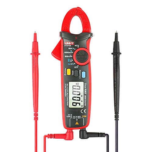 UNI-T UT211B 6000 Count True RMS 60A AC/DC 0.1mA Resolution Digital Clamp Meter Amperemeter with Resistance, Capacitance, Frequency Measurement and NCV Test