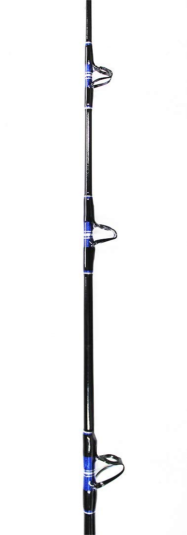 Xcaliber Marine Tournament Series 15-30lb Saltwater Trolling Rod w/Pac Bay Guides (Blue & Silver)