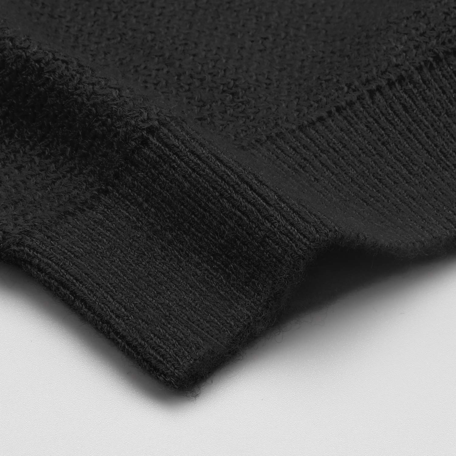 WaySoft Pure 100% Cashmere Beanie for Women in a Gift Box, Oversized Women Beanie Hat, Bring Warm and Luxury to Your Loved Ones, Perfect (Black)