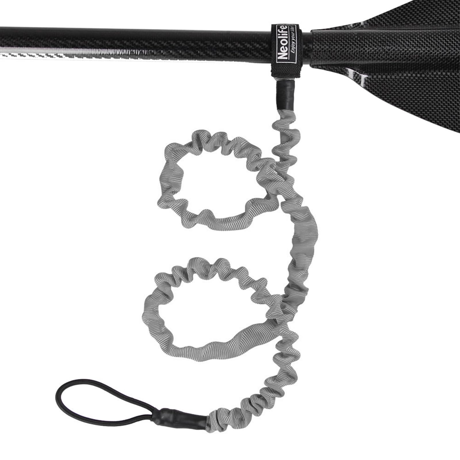 WONITAGO Stretchable Kayak Paddle Leash, Coiled Rod Leash Tool Lanyard for Kayak and SUP Paddles, Fishing Poles Rodsďź1 Pack