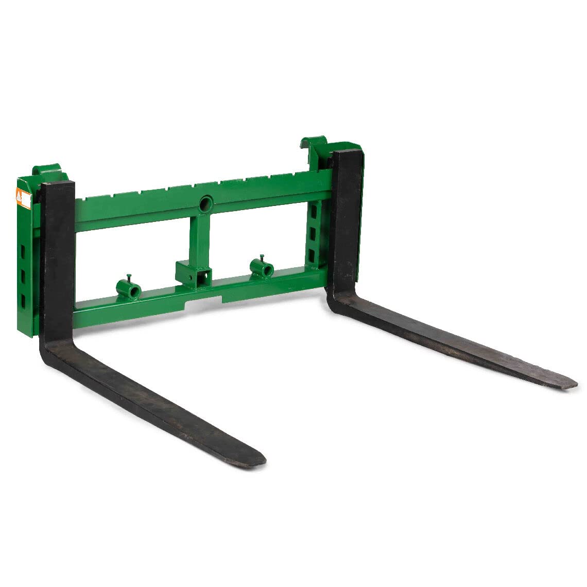 Titan Attachments Pallet Fork Attachment, 42†Fork Blades, Rated 3,000 LB, Receiver Hitch, Fits John Deere Loaders