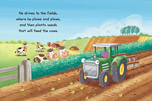 The Busy Little Tractor - Childen's Padded Board Book