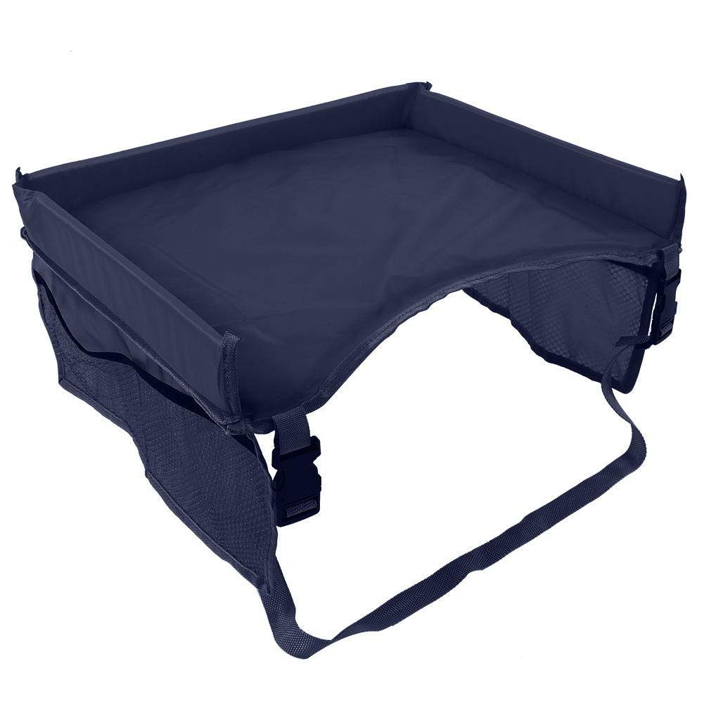 Zerodis Car Tray, Waterproof Baby Infant Stroller Table Desk Storage Holder Car Tray for Kids(Blue)