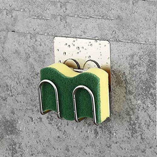 WUDILU Wall-Mounted Stainless Steel Drying Pan Pot Rack Cover Lid Rest Stand Spoon Holder Kitchen Tool
