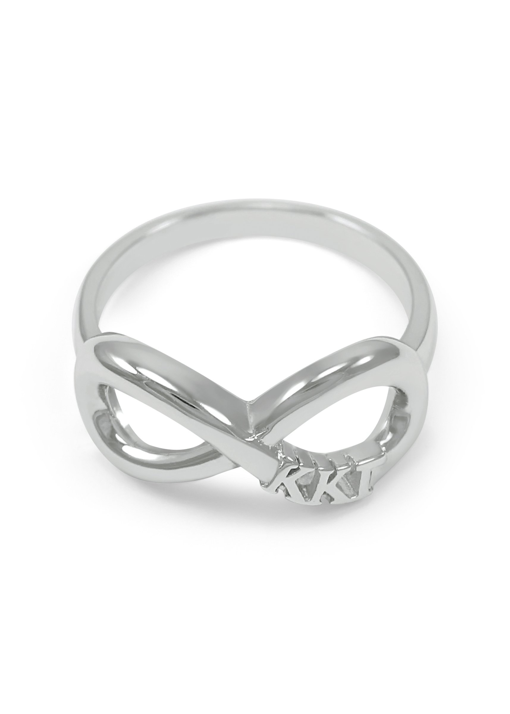 The Collegiate Standard Kappa Kappa Gamma Sterling Silver Infinity Ring (07)
