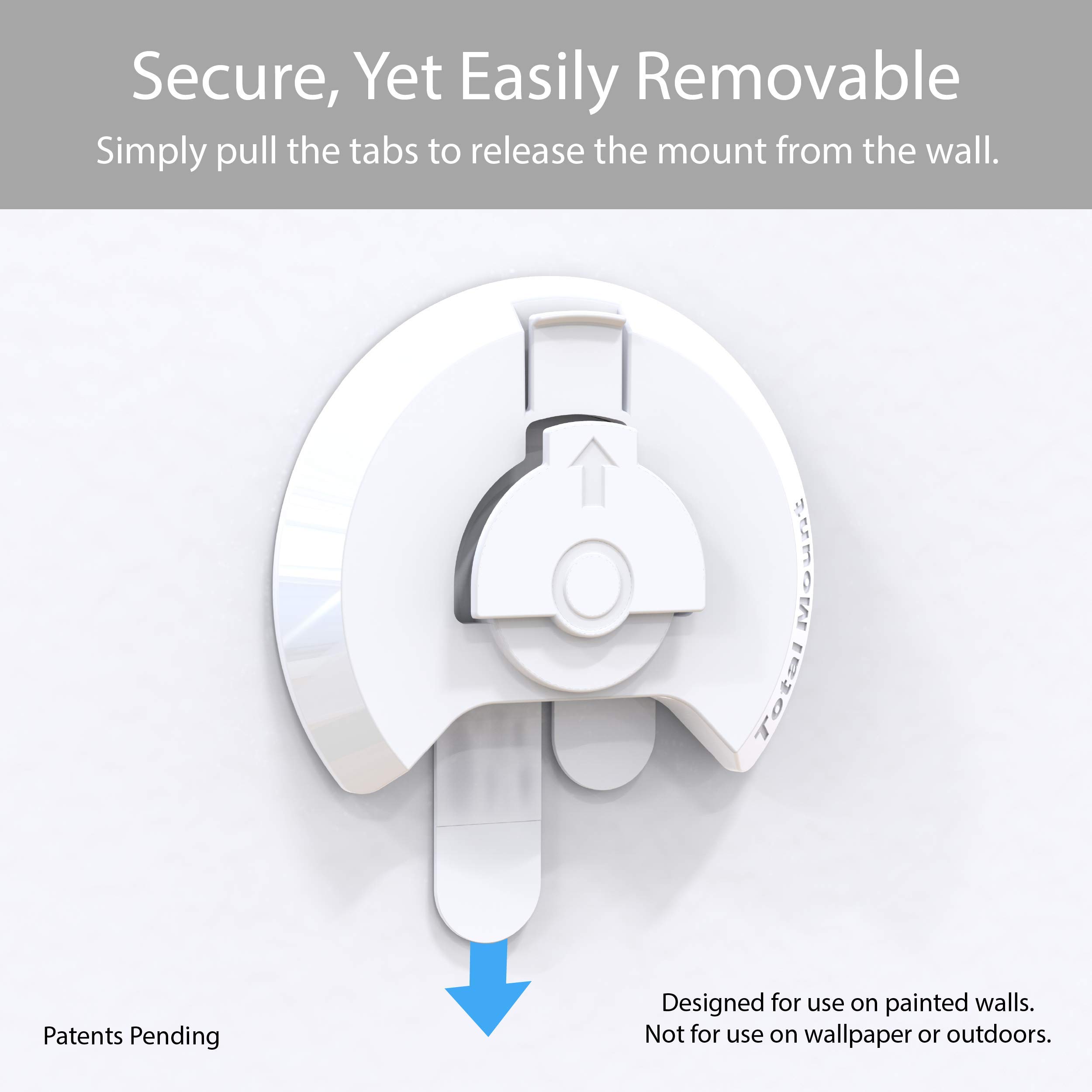 TotalMount Hole-Free Mount for Amazon Cloud Cam (Eliminates Need to Drill Holes in Your Wall)