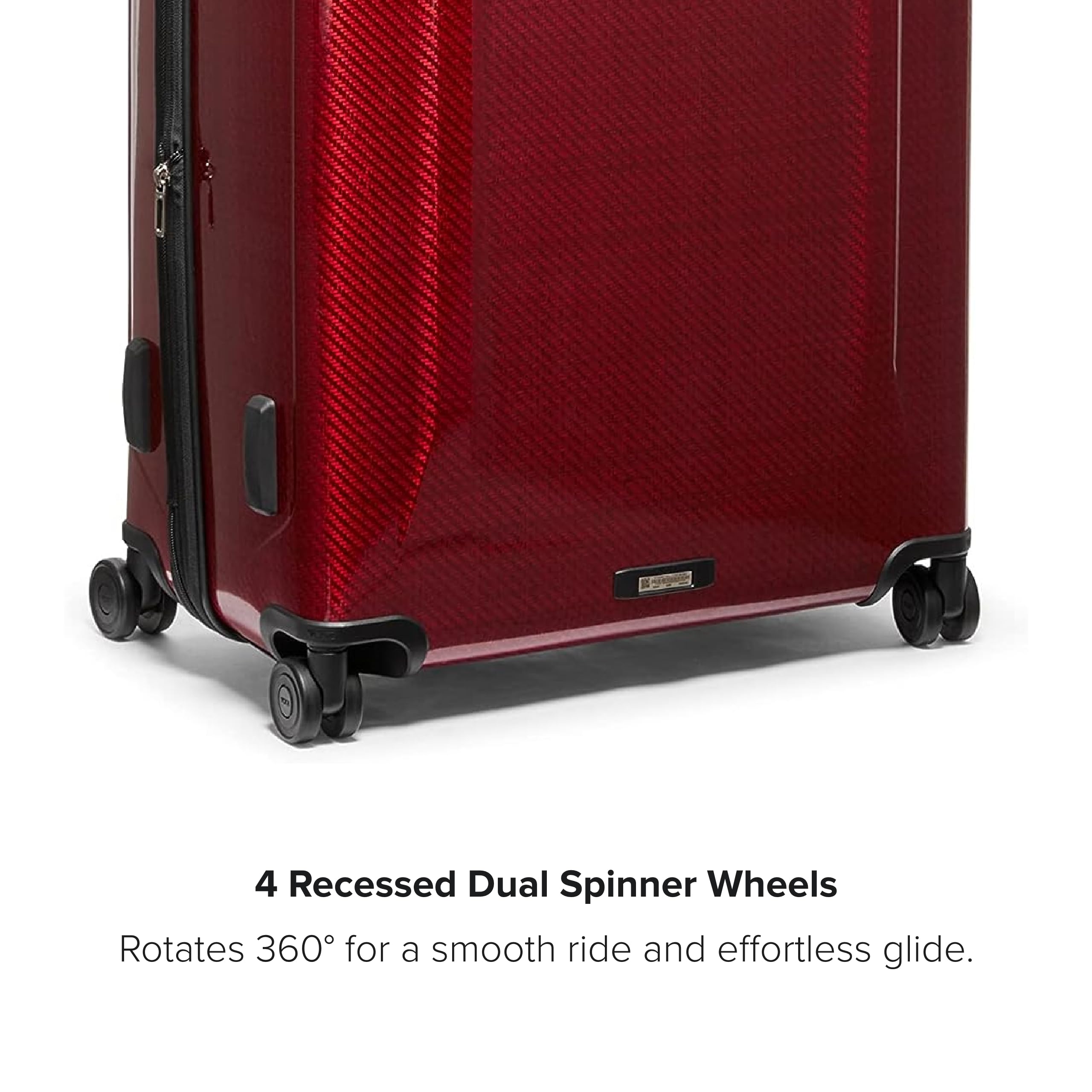 TUMI - Tegra-Lite Extended Trip Expandable 4 Wheeled Packing Suitcase - Roller Suitcase for Domestic & International Travel - Blaze Red