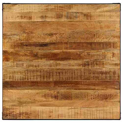 VRAXO Dining Table 55.1"x55.1"x29.9" Solid Mango Wood,Kitchen & Dining Room Tables-85.8lbs