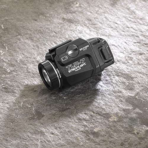 Streamlight 69420 TLR-7 500-Lumen Low Profile Pistol Light Without Laser Designed Exclusively and Solely for Select Compact Handguns, Includes Mounting Kit and Rail Locating Keys, Black
