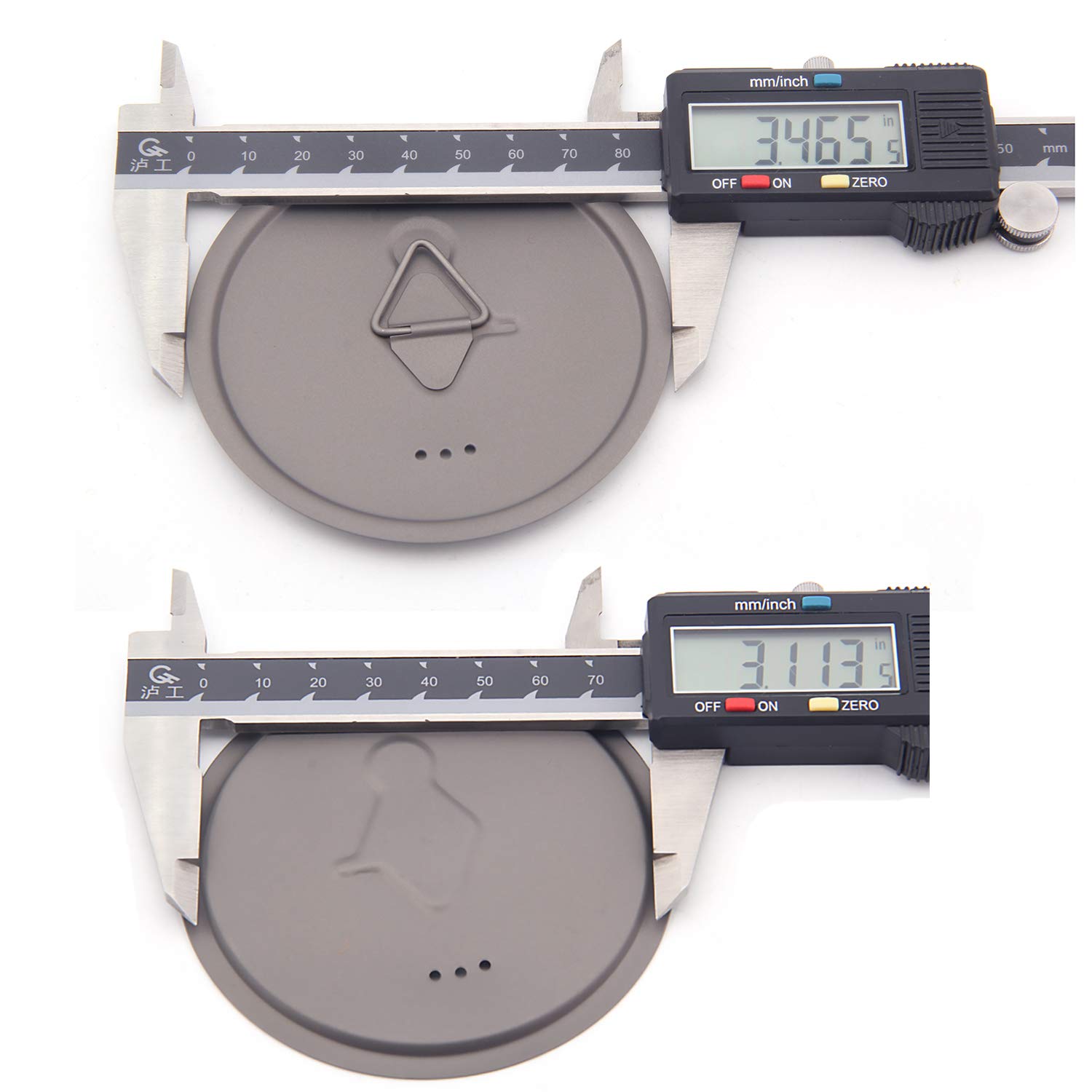 TOAKS LID Titanium Pot or Cup 80mm/90mm/115mm/130mm/145mm/170mm (LID-80)