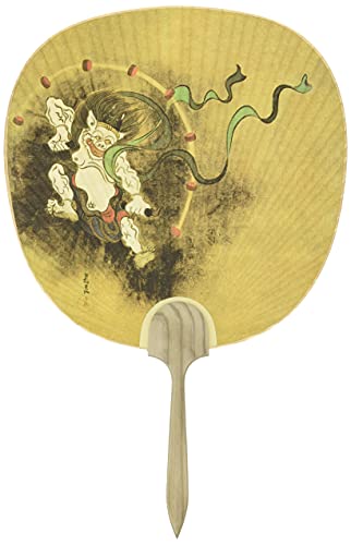 Shiomi Fan 2223 Fan Fujin Thunder God (Thunder God), 9.4 x 14.6 inches (24 x 37 cm)
