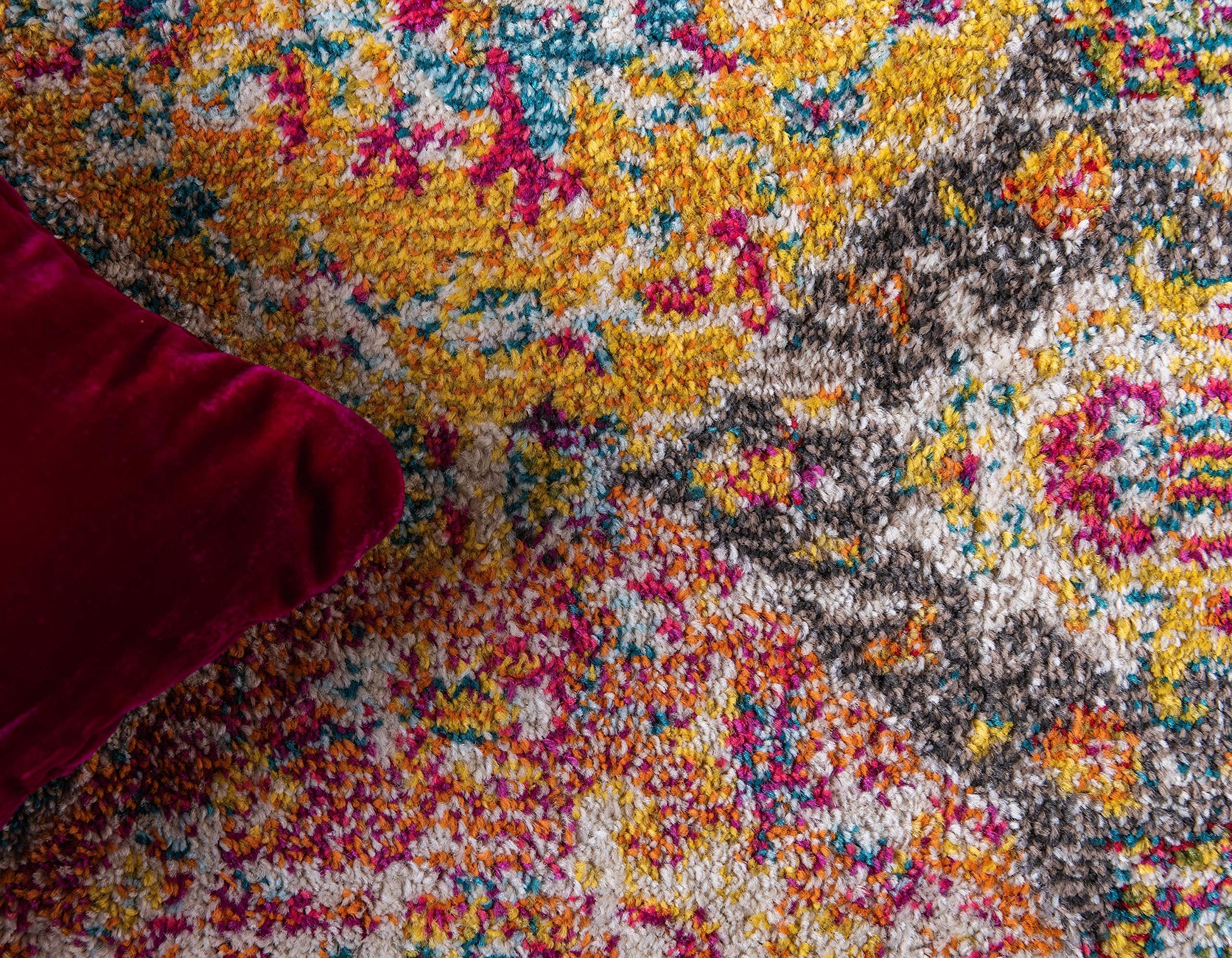 Unique Loom Penrose Collection Area Rug - Blake (9' 10" x 13' 11" Rectangle, Multi/ Blue)