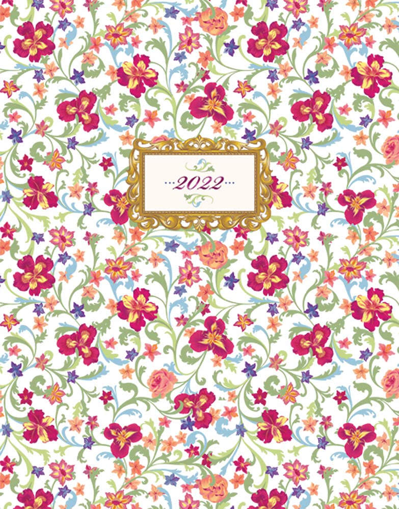 Tuscan Treasure 2022 6 x 7.75 Inch Weekly Desk Planner with Foil Stamped Cover by Plato, Planning Stationery