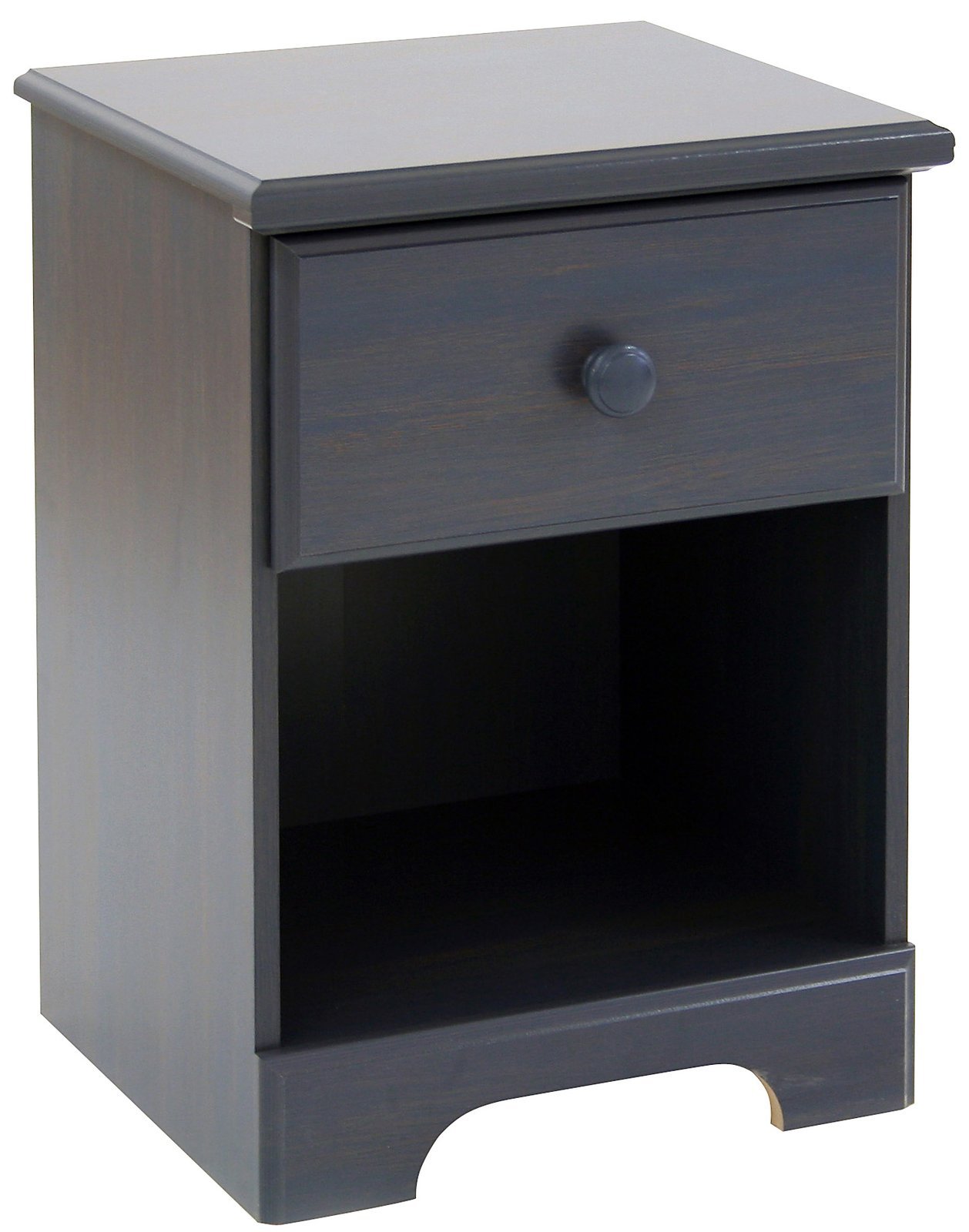 South Shore Summer Breeze 1-Drawer Nightstand Blueberry, Coastal