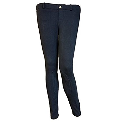 Shires Kids Essential Low Rise Pull On Jodhpurs Black 8