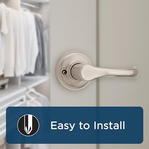 WEISER Lock GLA12 A15 MS Aspen Dummy Lever, Satin Nickel