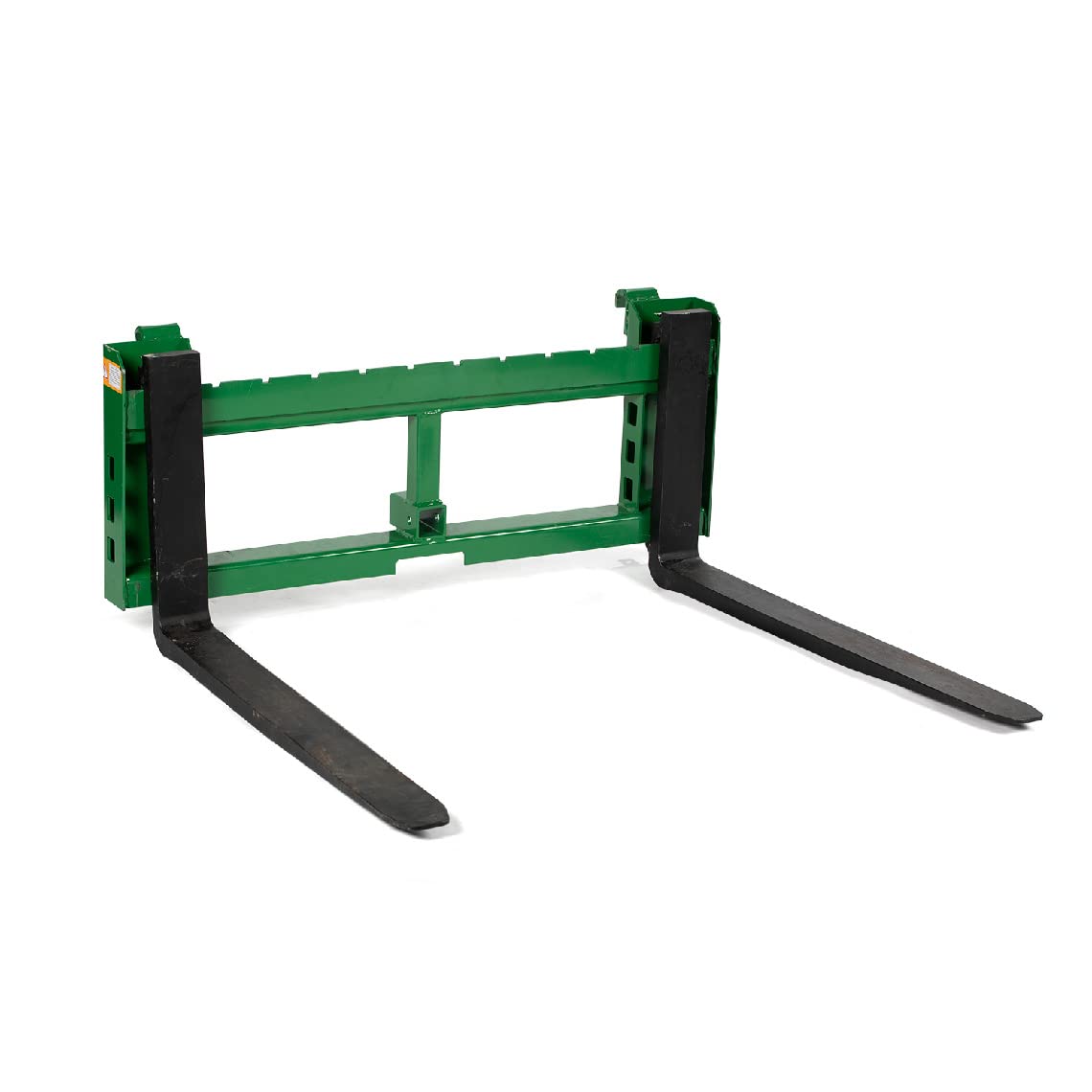 Titan Attachments Pallet Fork Attachment, 48†Fork Blades, Rated 3,000 LB, Receiver Hitch, Fits John Deere Loaders