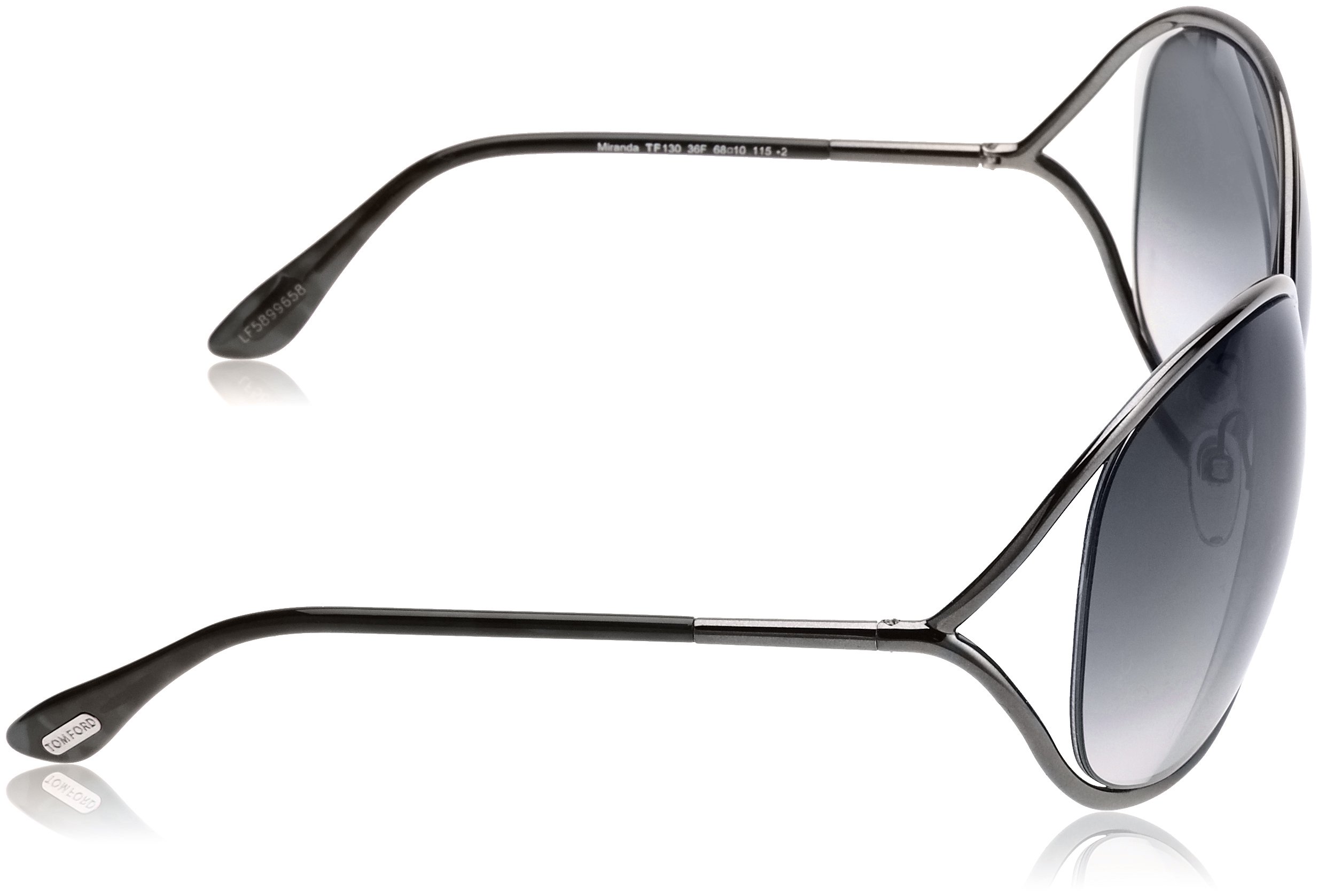 Tom Ford FT0130 Miranda Sunglasses 08B Shiny Gumetal