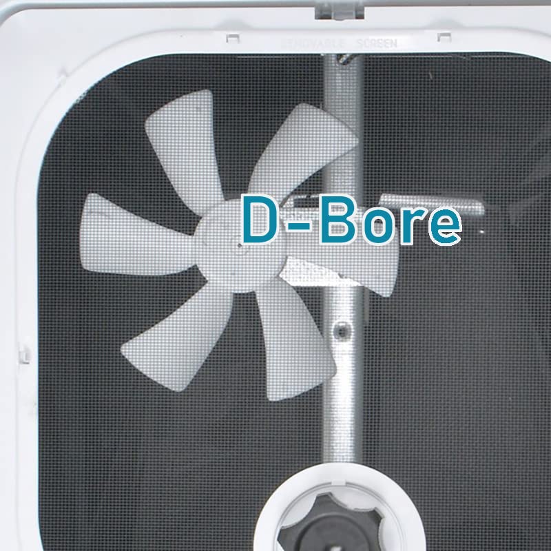 X-Haibei 2 Pack RV Vent Fan Blade Replacement, 1/8 Inch D-Bore, 6 Inch Whide, for 12 Volt Trailer Camper Roof Vent Bathroom Exhaust