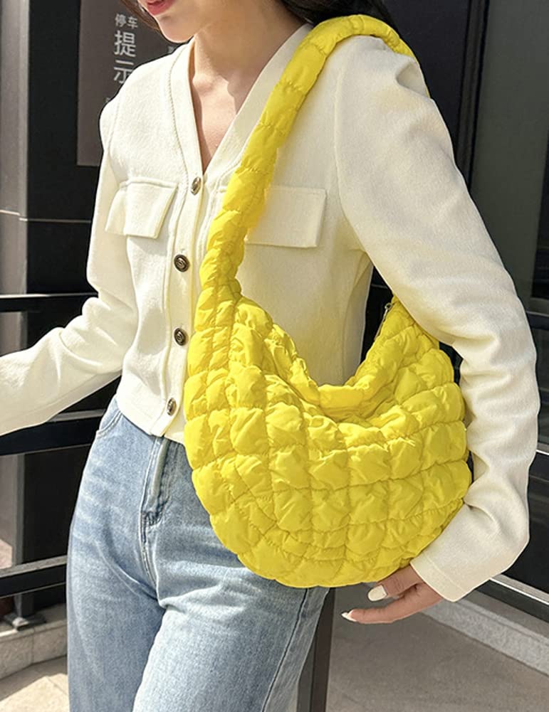 Women's Shoulder Tote Bag Chic Handbag Shoulder Bag Puffer Tote Bag Cute Purse Crossbody Bag Bubble Bag