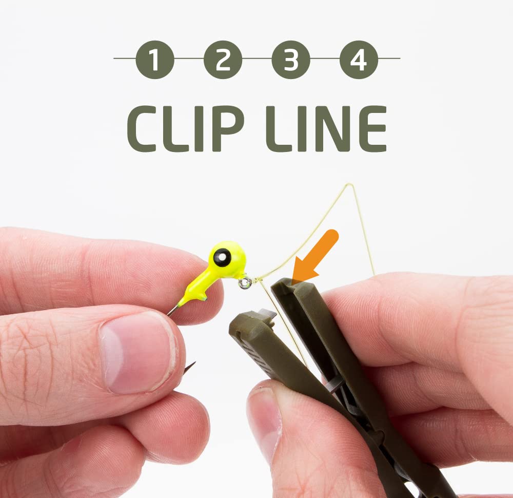 TYEPRO Fishing Knot Tying Tool/Jig Head and Hook Eyelet Grip/Line Threader/Clipper for Shaky Hands and Poor Eyesight. Tackle box Accessory.