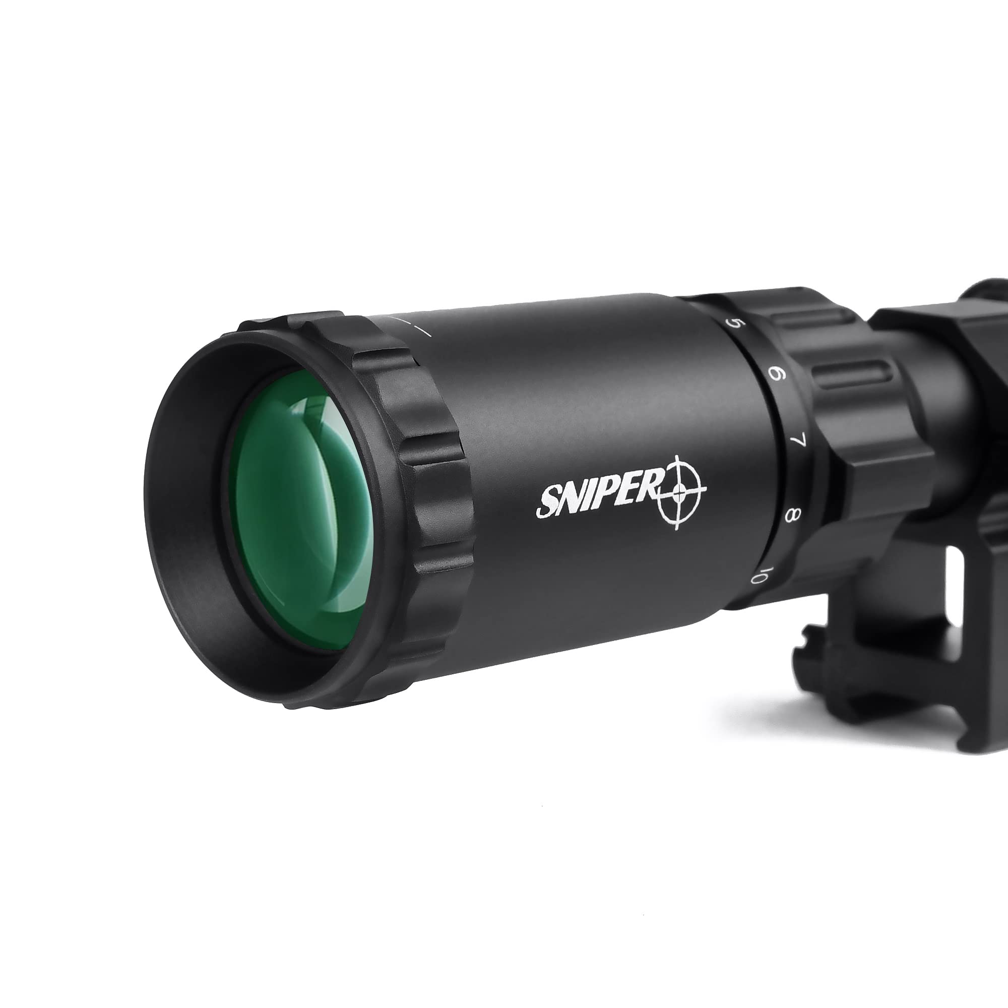 Sniper MT6.5-20x44AOL Rifle Scope w/Lock Zero, Adjustable Objective. Red/Green Illumination Mil-dot Reticle. Comes with Extended Sunshade and Heavy Duty Ring Mount and Lens Cover