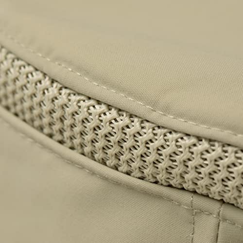 Tilley Mens Womens LTM2 Broad Brim Sun Protection Guaranteed for Life Lightweight Hat Khaki