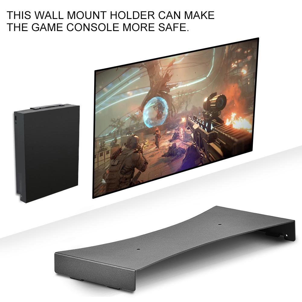 Wall Holder for, Vertical Wall Mount Stand Stand for X One X Game Console Gaming Accessories Black