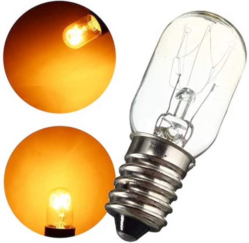 YUANKANG Value 6 Pack Bulbs Original Replacement Long Lasting 15 Watt Dimmable E12 Small Edison Screw Cap Socket Incandescent Candelabra Himalayan Lava Rock Salt Night Light Pygmy Lamp Bulb 9" x 0.8"